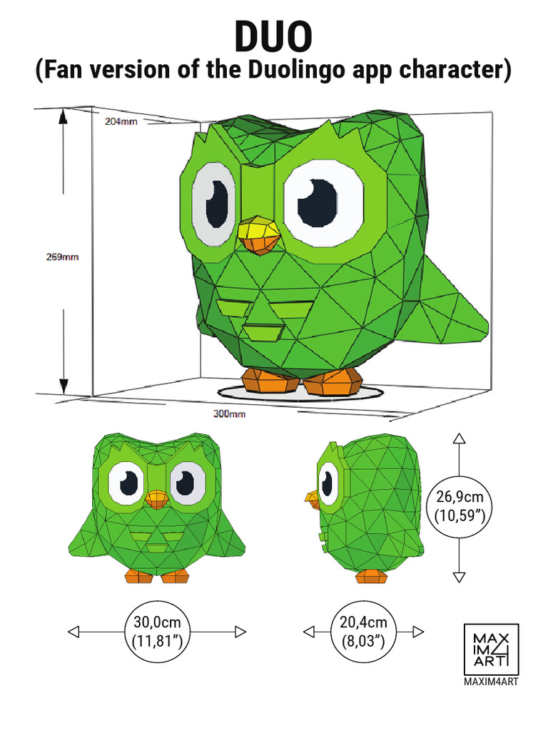 DUO - Duolingo App Character | PDF