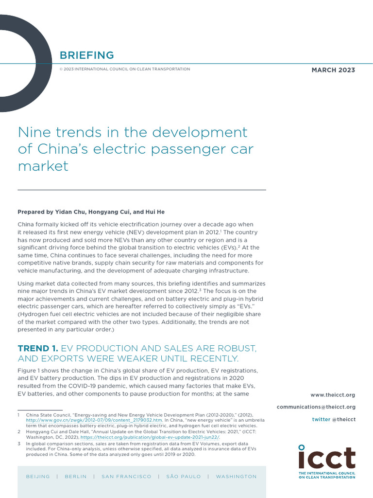 China EV Trends Final | PDF
