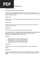 INC Wedding Sample Programme | PDF | Cooking, Food & Wine