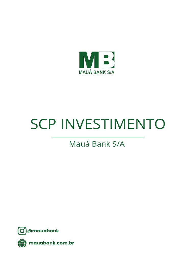 Capa Branca de SCP - A4 | PDF | Investimentos | Dividendo