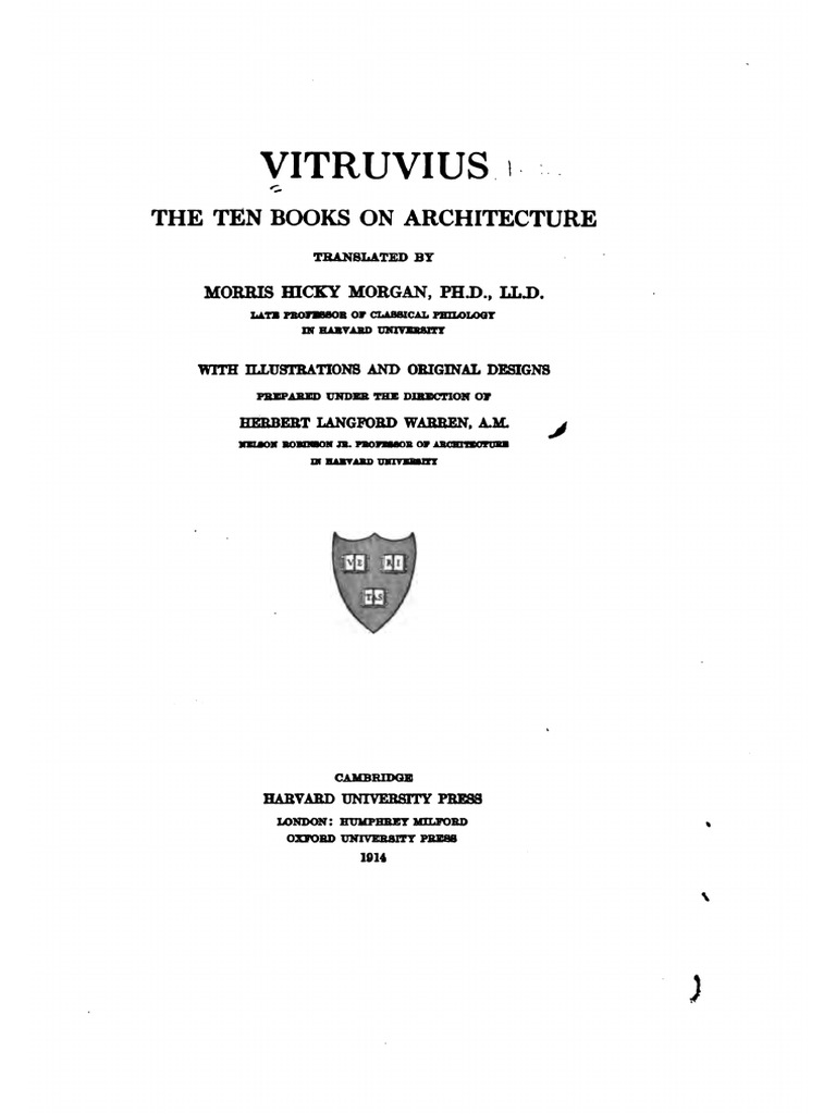 01.Vitruvius-1914-The Ten Books On Architecture Intro | PDF