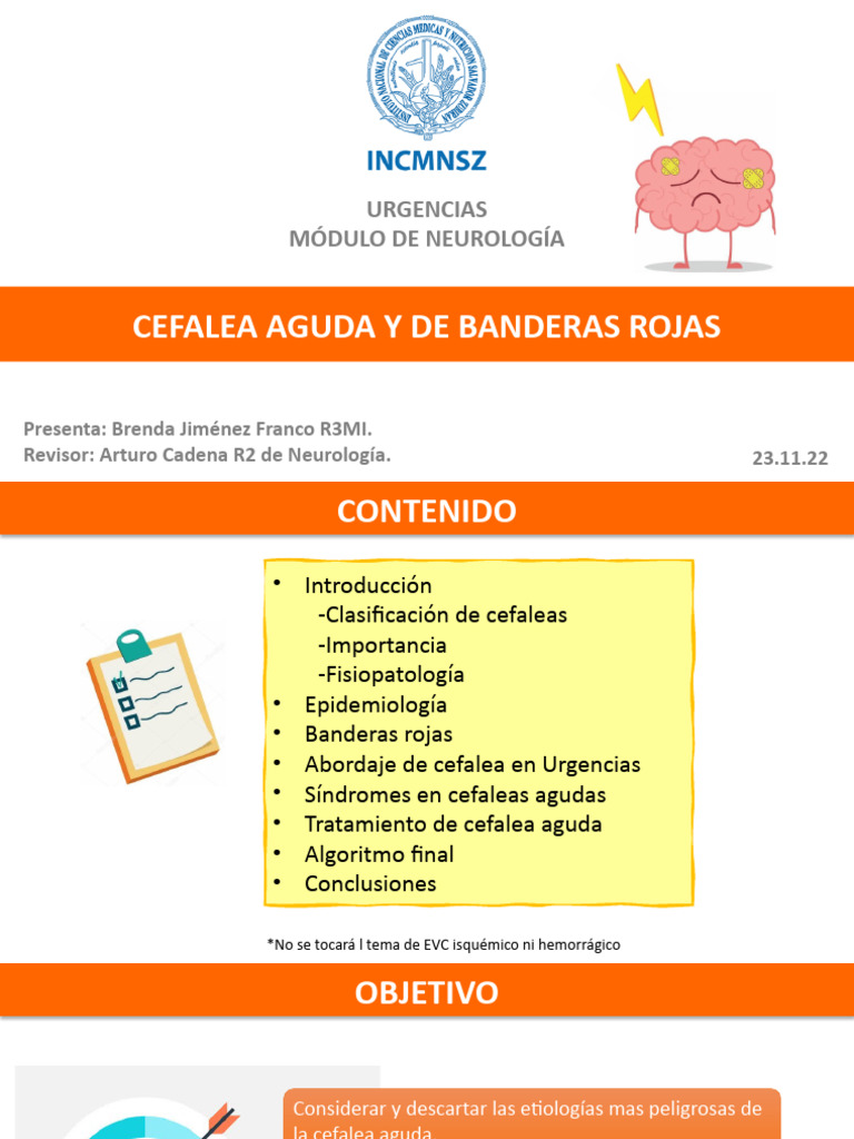 Cefalea Aguda y de Banderas Rojas | PDF