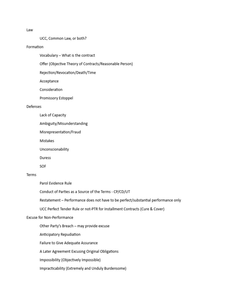 Attack Outline Contracts | PDF | Law