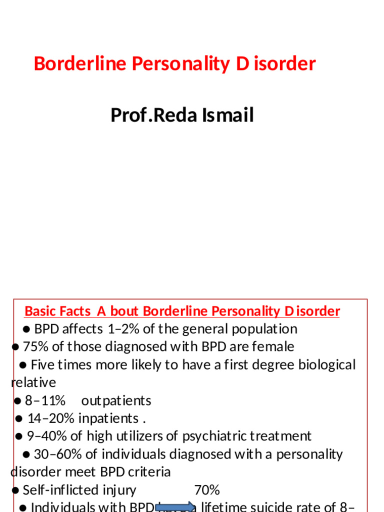 Borderline Personality Disorder | PDF | Borderline Personality Disorder | Dialectical Behavior ...