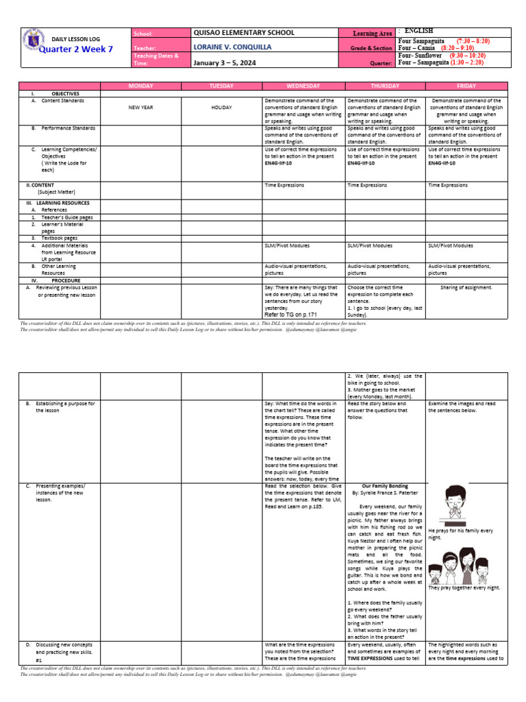 Loraine - q2 WLP Week-7 | PDF | Teachers | Linguistics