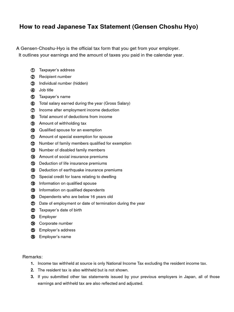 New Tax Statement Form in English 2017 - 0 | PDF
