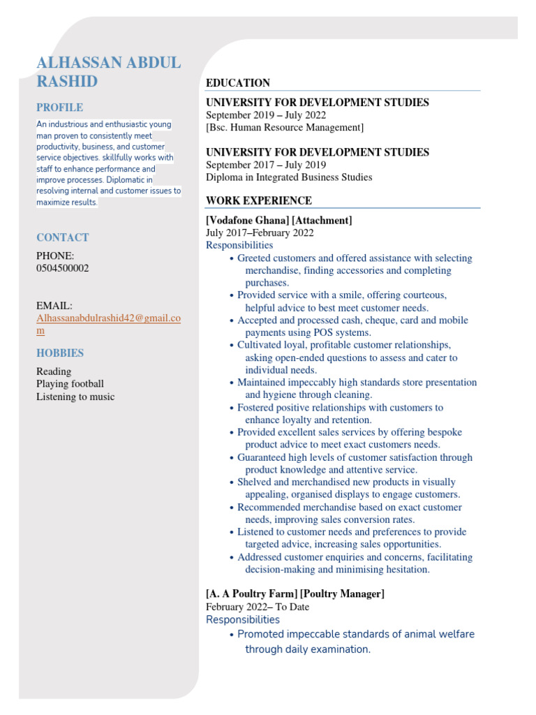 Alhassan Abdul Rashid - PDF 2 | PDF | Sales | Employee Retention