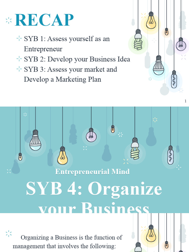 SYB 4 - Group 4 | PDF | Organizational Structure | Goal