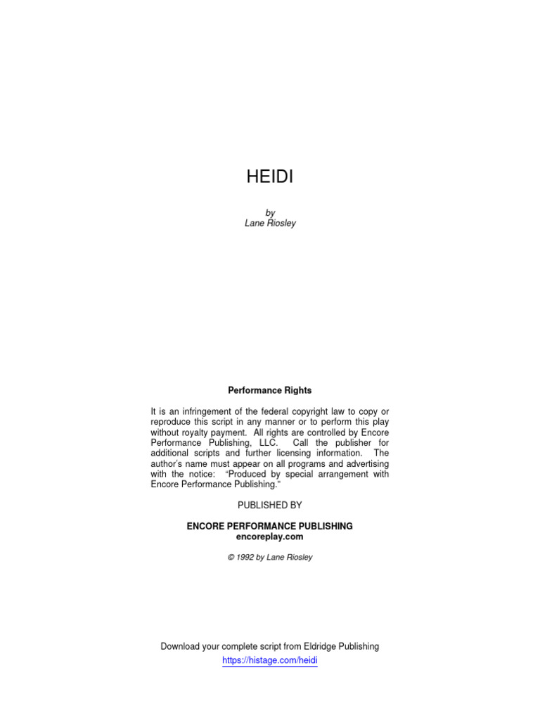 1947 Freeview | PDF | Heidi