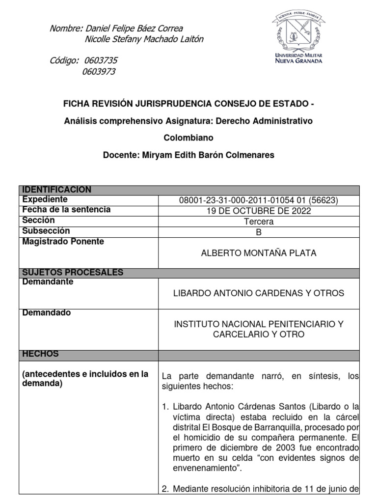 Ficha Admin - S8 | PDF