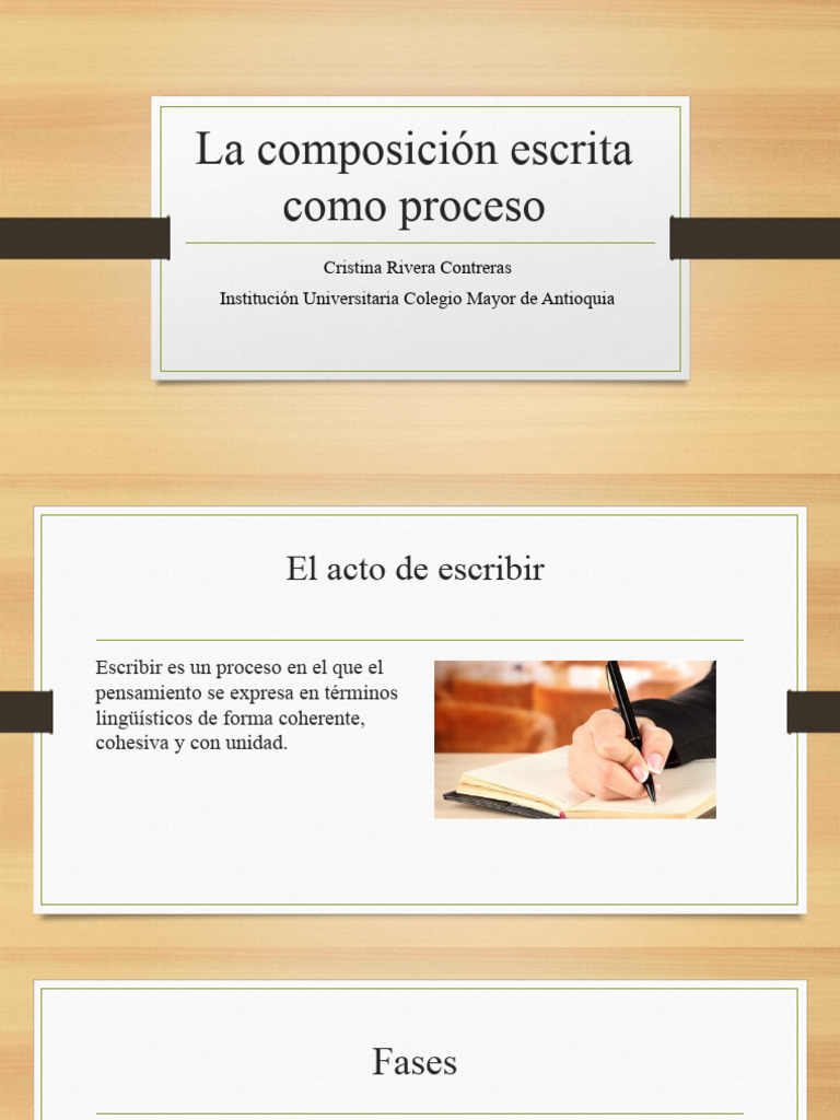 Etapas de composición escrita | PDF | Comunicación humana