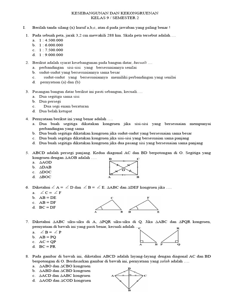 Latihan Matematika Kelas 9 | PDF | Metode & Bahan Ajar | Sains & Matematika