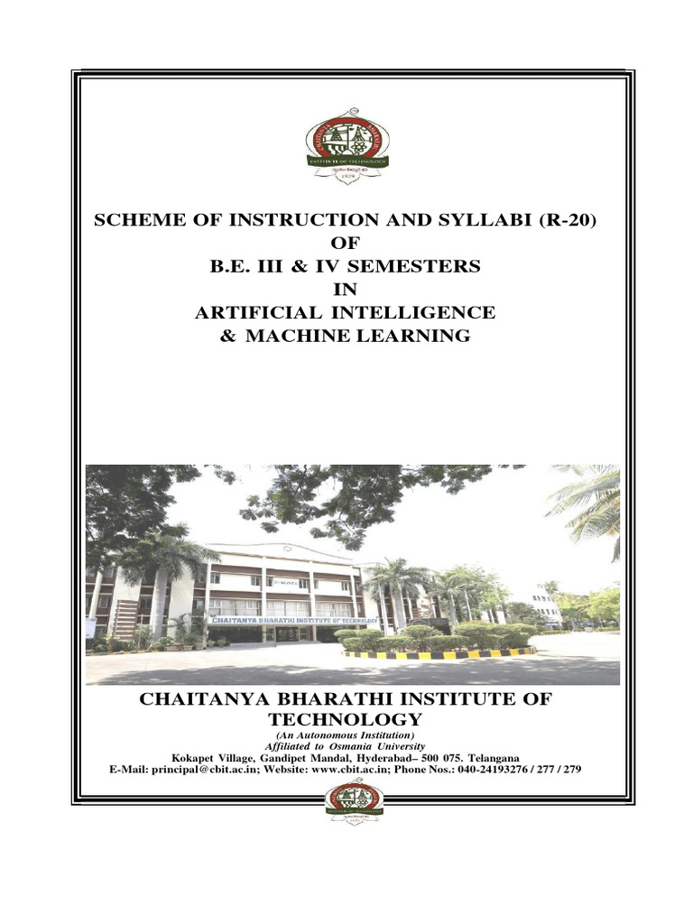 AIML 2022 23 PEOs PSOs III and IV Sem Syllabus | PDF | Neuron | Parallel Computing