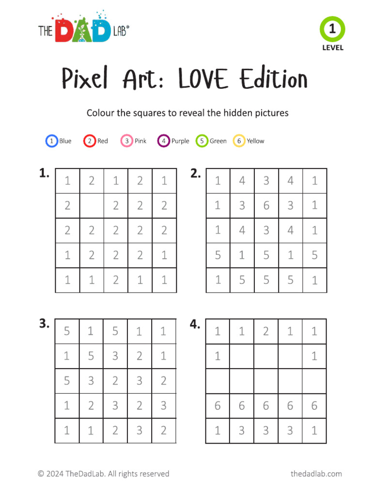 TheDadLab - Pixel Art - LOVE - US Letter | PDF