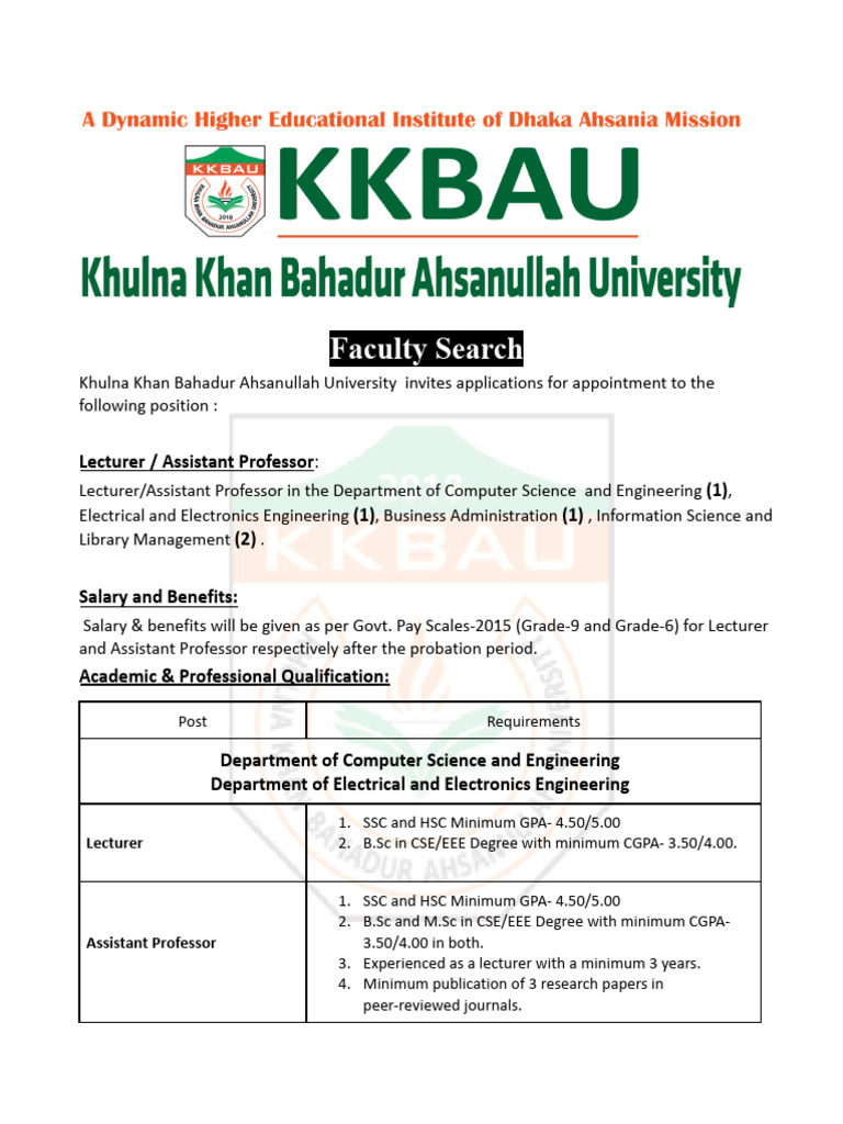 KKBAU Teacher Circular 2024 1 | PDF | Lecturer | Academic Publishing