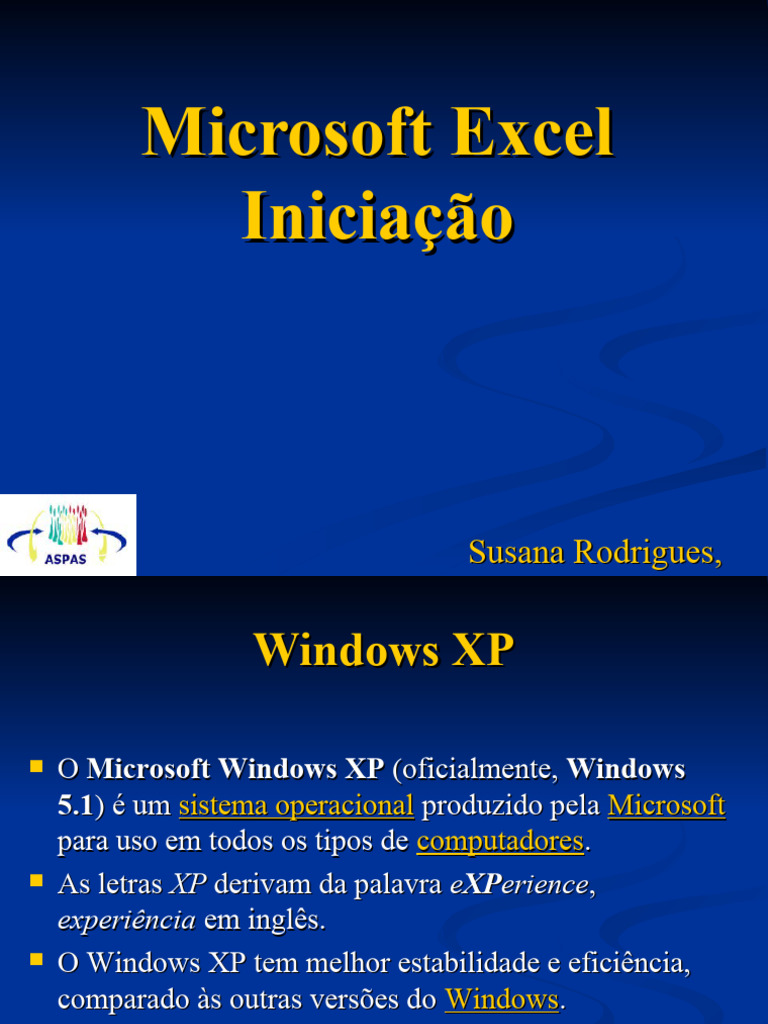 Formacao Excel | PDF | Microsoft Windows | Microsoft Excel