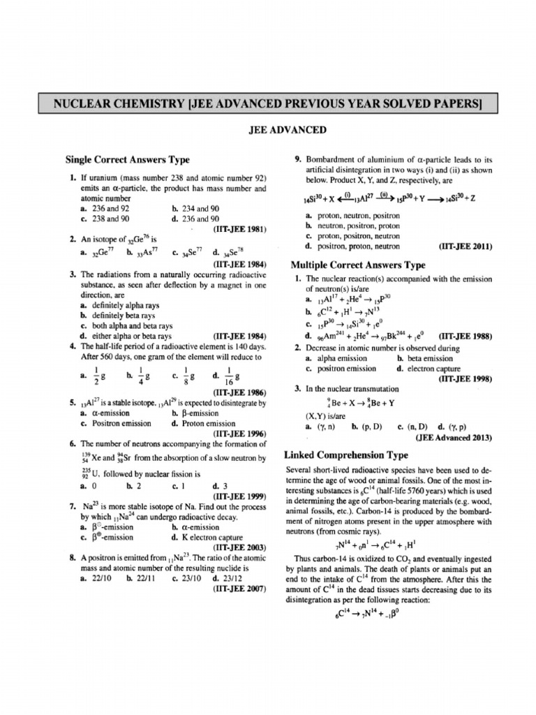 Nuclear Chem ? | PDF