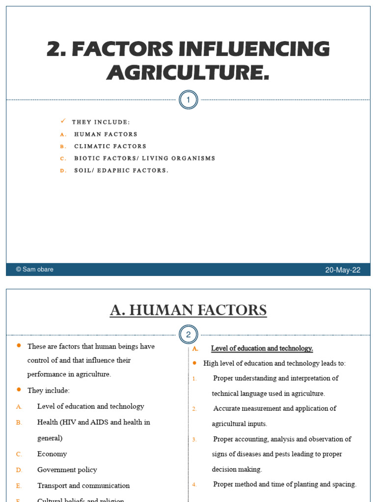 Factors Influencing Agriculture | PDF | Soil | Weathering