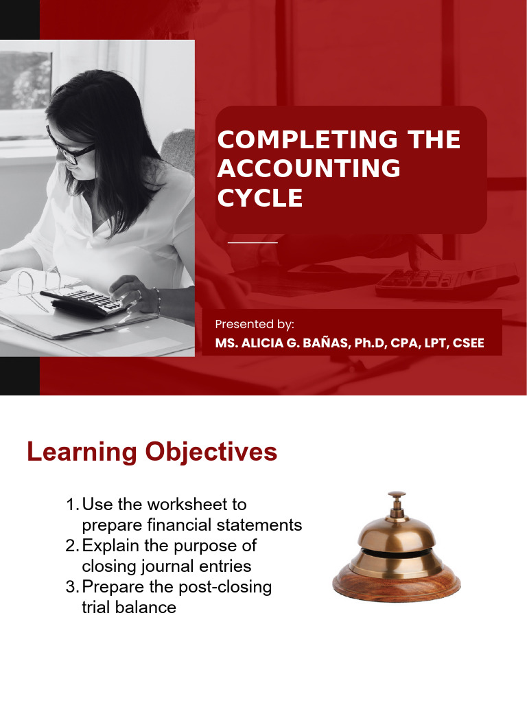 Completing The Accounting Cycle | PDF | Debits And Credits | Revenue