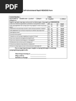 Rapid HEEADSSS Assessment Form | PDF