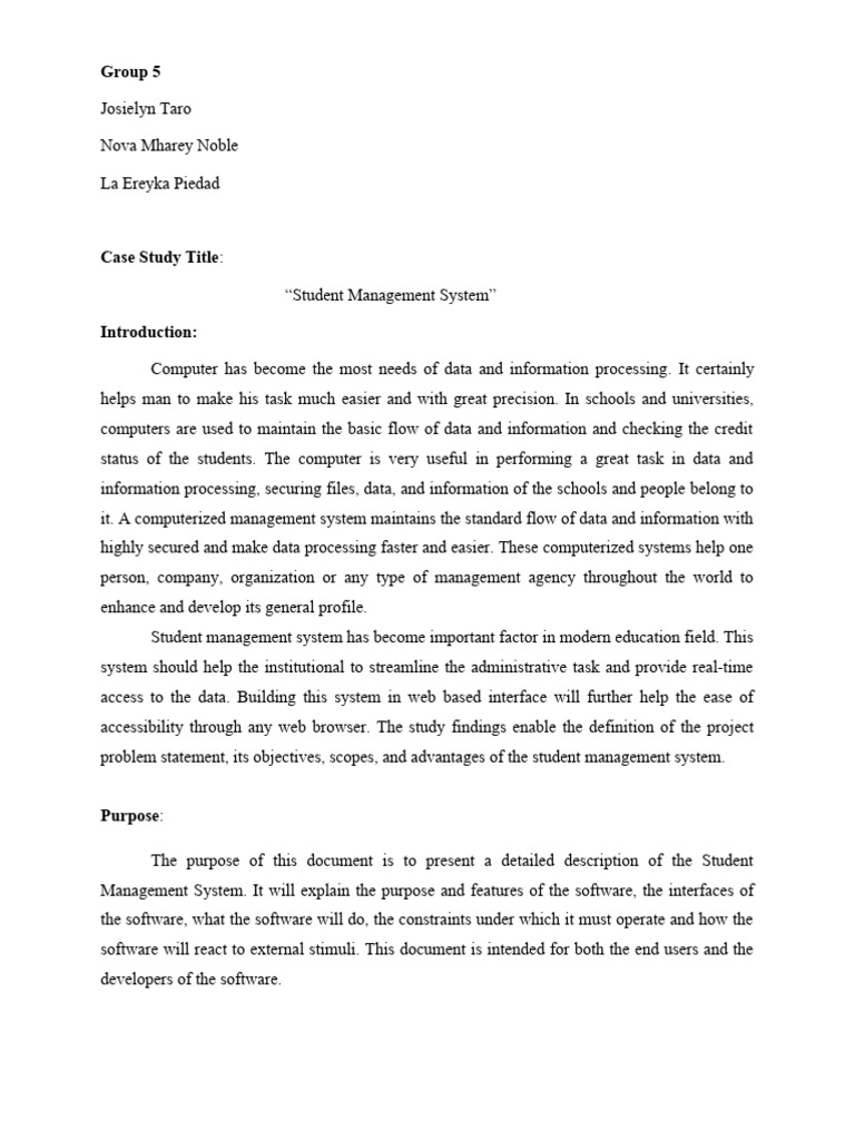 Student Management System | PDF | User (Computing) | Graphical User Interfaces