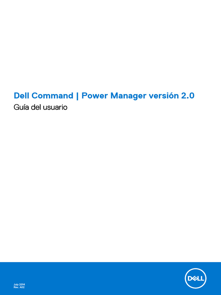 Dell Command Power Manager - Users Guide3 - Es MX | PDF | Directorio Activo | Fuente de alimentación