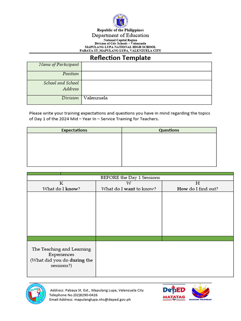 Seminar Reflection-Template | PDF | Intelligence | Education Theory