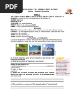 My Dream Holiday Writing Guide | PDF