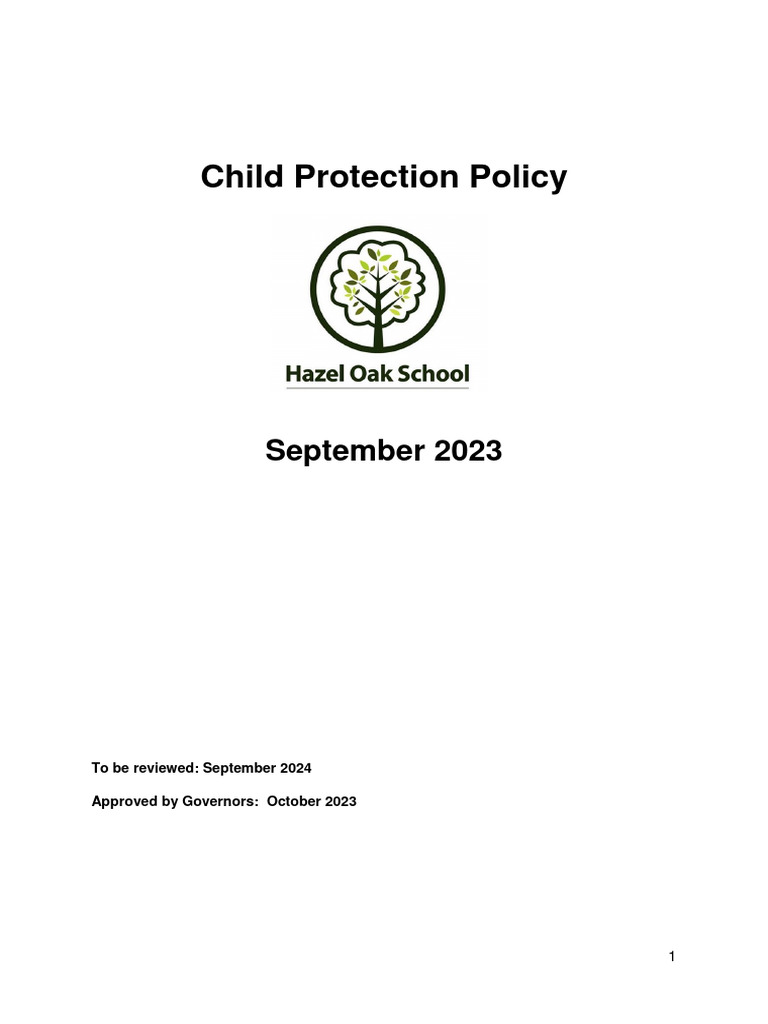 Child Protection Policy 23 24 | PDF | Child Neglect | Child Abuse