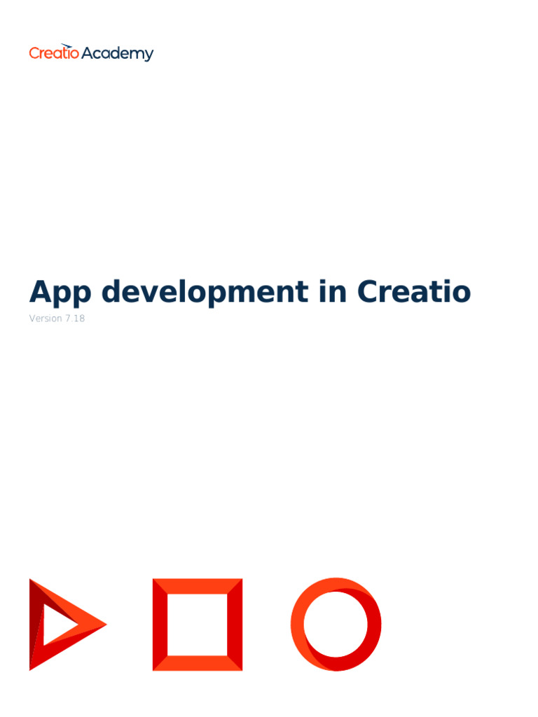 Creatio App Dev Guide for Developers | PDF | Databases | Class (Computer Programming)