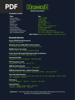 Shodan.io Command Cheat Sheet | PDF | Json | Software Engineering