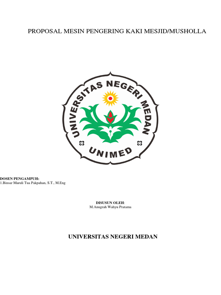 Proposal APEK ALAT PENGERING KAKI SEBAGAI SOLUSI LANTAI MASJID YANG KOTOR 1 PDF | PDF