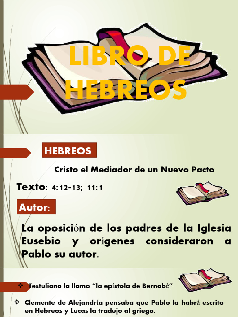 Libro de Hebreos | PDF | Pablo el apóstol | Jesús