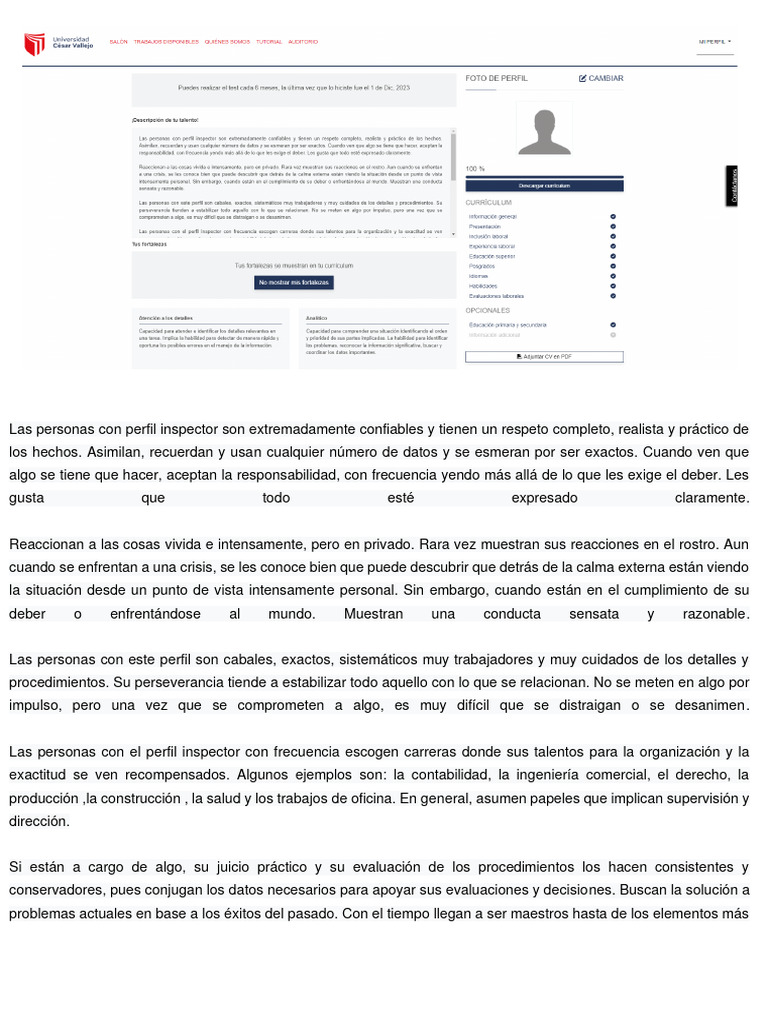 Evaluación de Fortalezas y El DICS | PDF | Pensamiento | Sicología