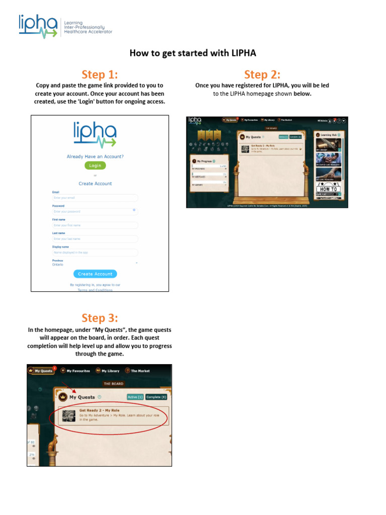 Getting Started with LIPHA Guide | PDF | Games & Activities