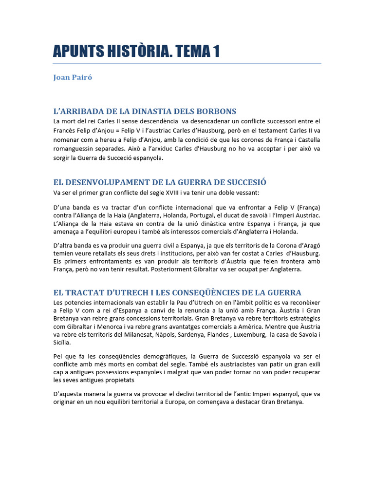 Apunts Història | PDF