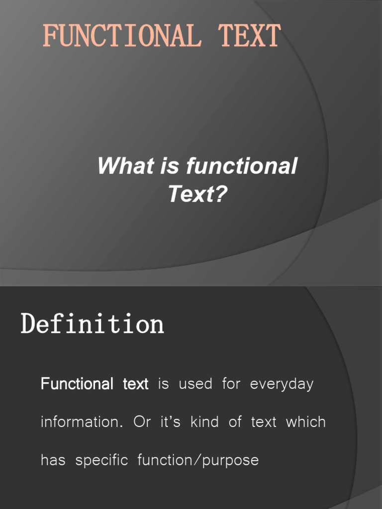 Short Functional Text | PDF | Advertising | Foods