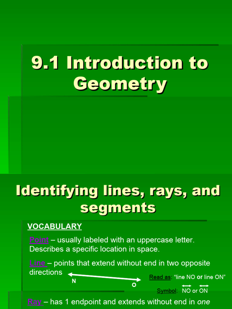 9.1 Intro To Geometry | PDF | Geometry | Mathematics