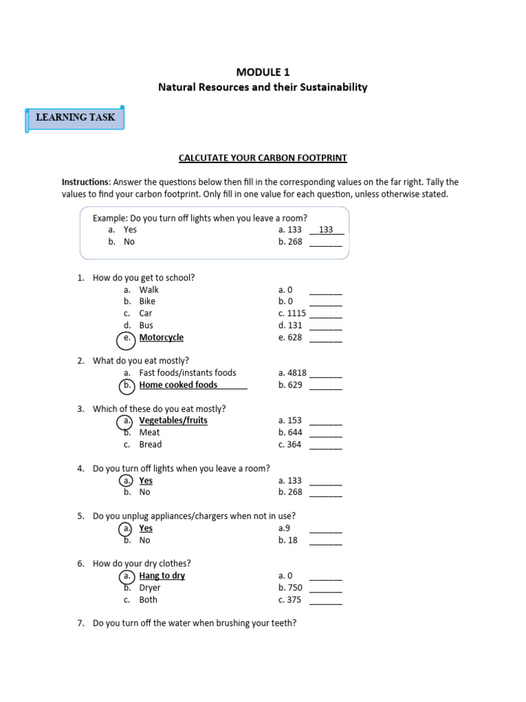 MODULE 1 - PEE - Learning Task | PDF