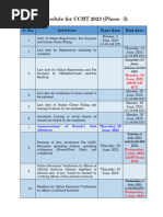 Schedule CSAB Special 2025 | PDF