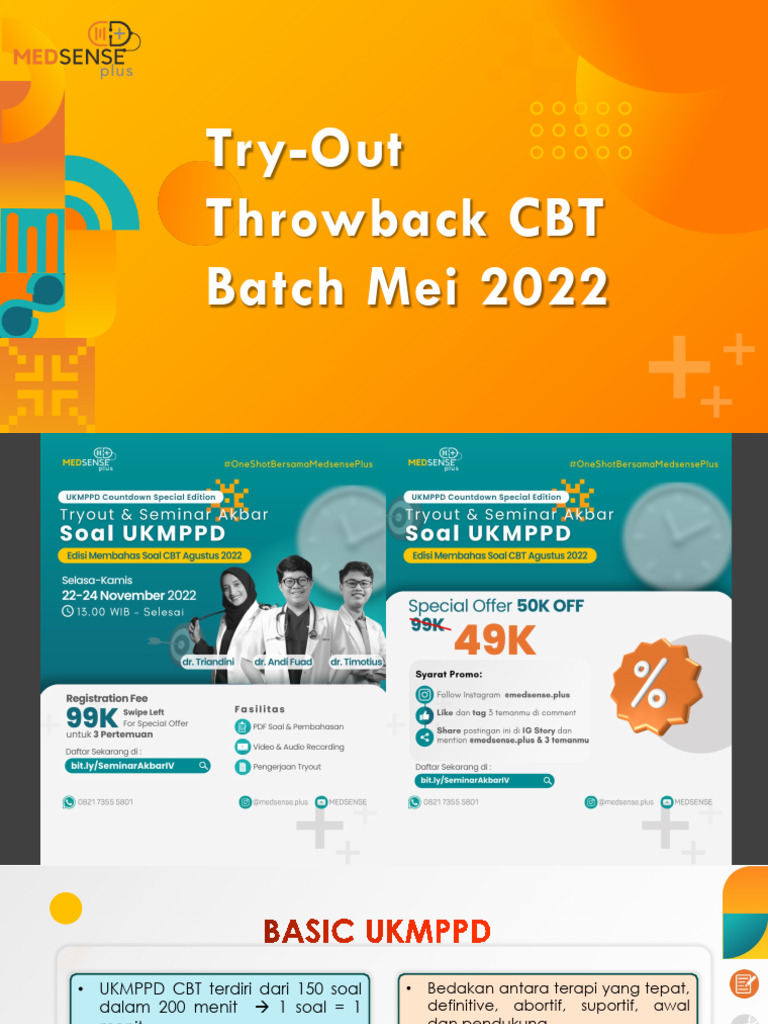Try-Out - Throwback CBT Mei 2022 | PDF | Kesehatan Holistik