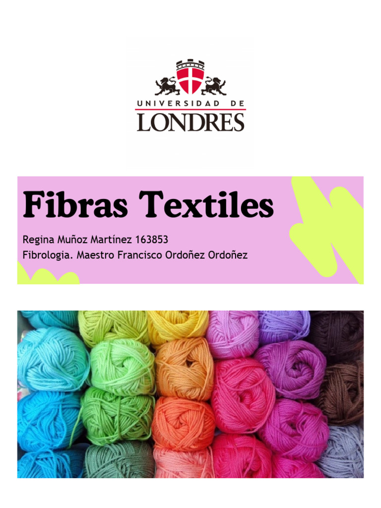 Fibras Textiles | PDF | Fibra sintética | Textiles