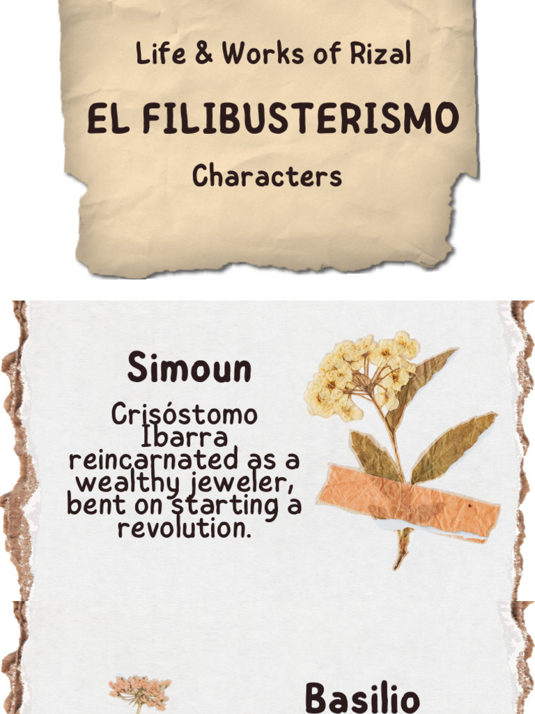 El Filibusterismo Characters | PDF