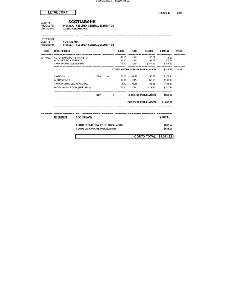 COTZ-880-RM-LT (Caja de Luz 1 Cara en Nordex+lona y Vinyl) | PDF | Equipo | Materiales