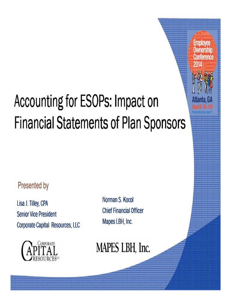 2014 Nceo Esop Accounting | PDF | Dividend | Stocks