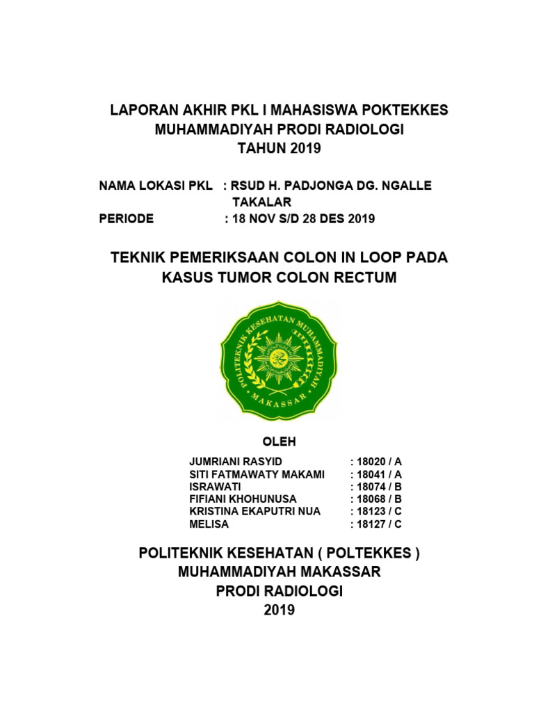 Teknik Pemeriksaan Colon In Loop | PDF
