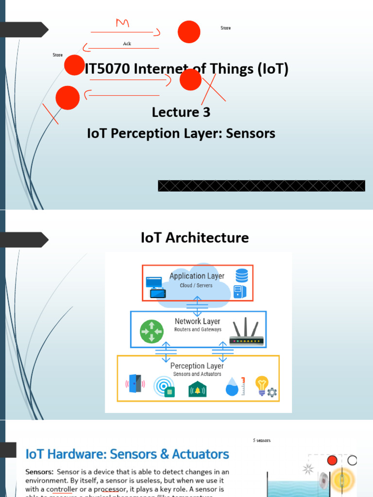 Lec3_IoT_Perception Layer_Sensors | PDF | Sensor | Sound
