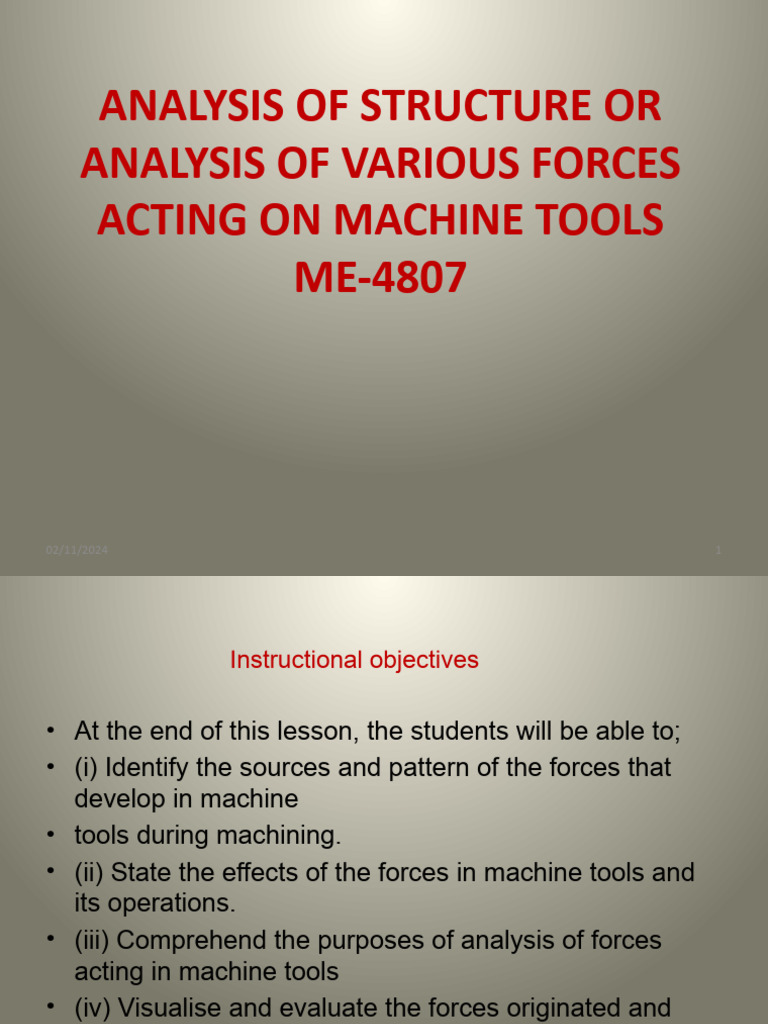 Analysis On Structure | Download Free PDF | Machining | Force
