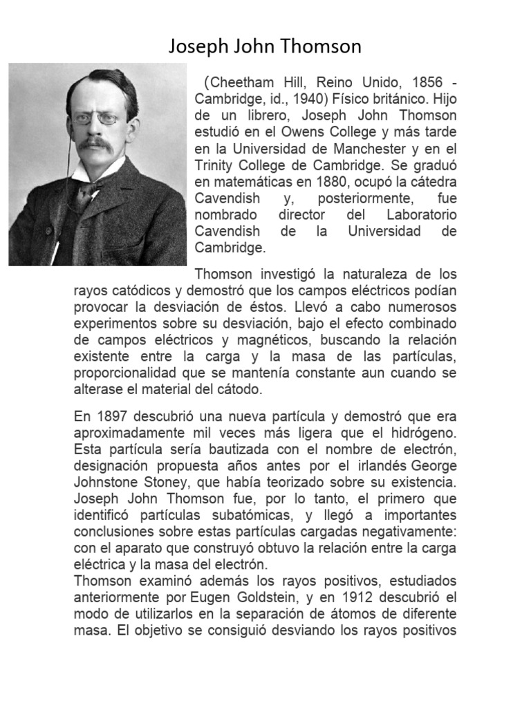 Biografia Thomson | PDF