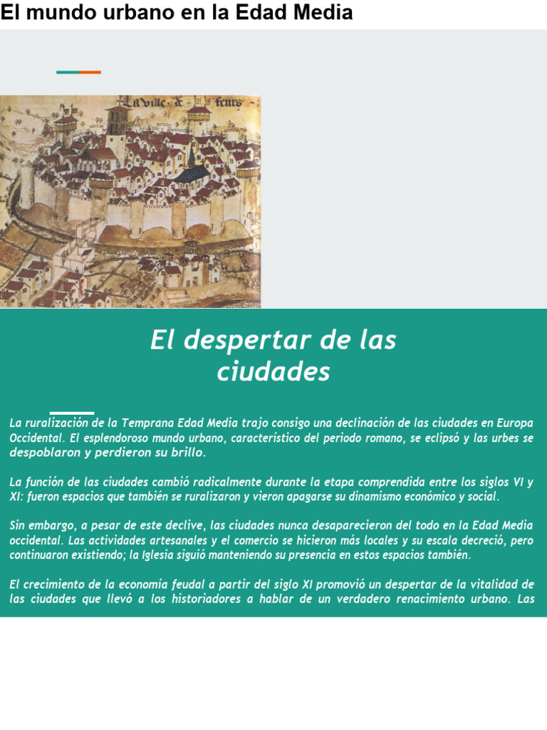 El Mundo Urbano en La Edad Media | PDF
